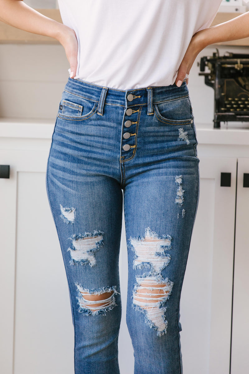 High Rise Button Flies – Wave & Cactus